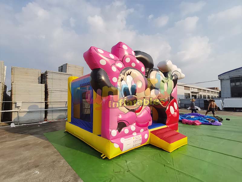 OEM/ODM Pink Mickey Mouse Castle Inflatable Bounce House